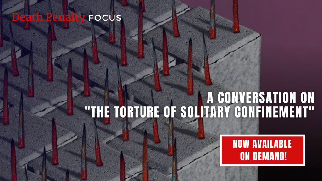 On-Demand: A Conversation on "The Torture of Solitary Confinement ...